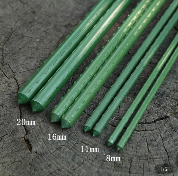 20pcs 1200mm x 16mm Green PVC Coated Metal Garden Stake – ausyard